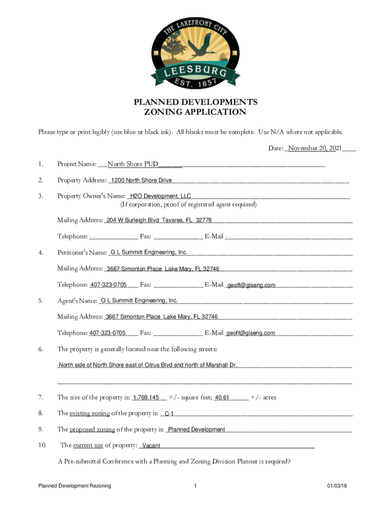 Fillable Online ftp leesburgflorida Zoning Compliance Permit ZCP ...