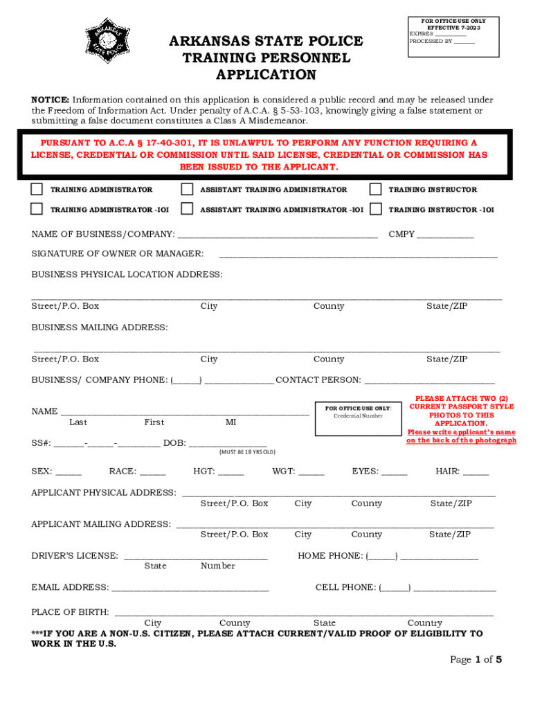 Fillable Online PRIVATE SECURITY OFFICER APPLICATION Fax Email Print ...