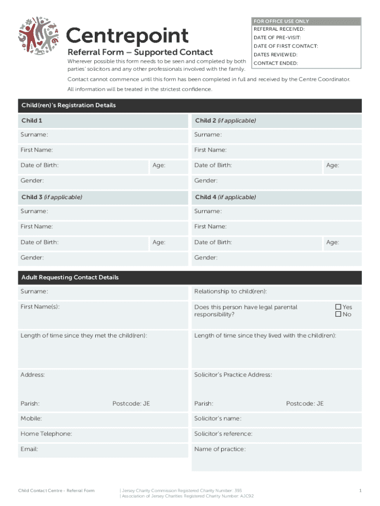 Fillable Online STANDARD Referral Form (Standard for Supported ... - NET Fax Email Print - pdfFiller