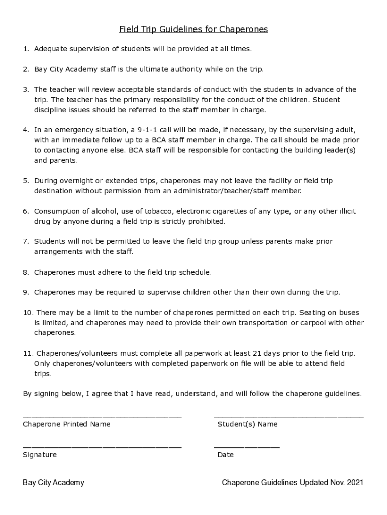 Fillable Online Volunteer/Chaperone Application and Release Form Fax ...