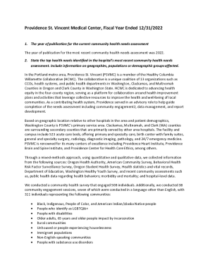 Fillable Online FY22 CBR-1 Form Providence St Vincent Medical Center ...