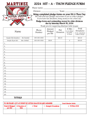 Fillable Online Hit A Thon FormFill Out Printable PDF Forms Online Fax ...