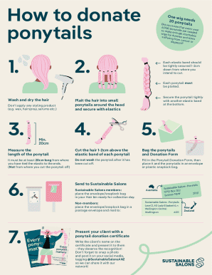 Fillable Online How To Cut A Ponytail for Wigs for Kids Fax Email Print ...