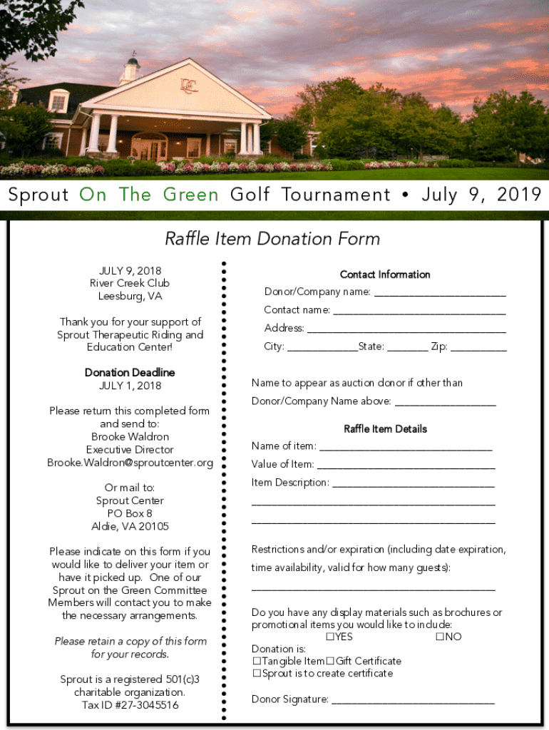 Fillable Online SOTG Silent Auction Form - Sprout Therapeutic Riding ...