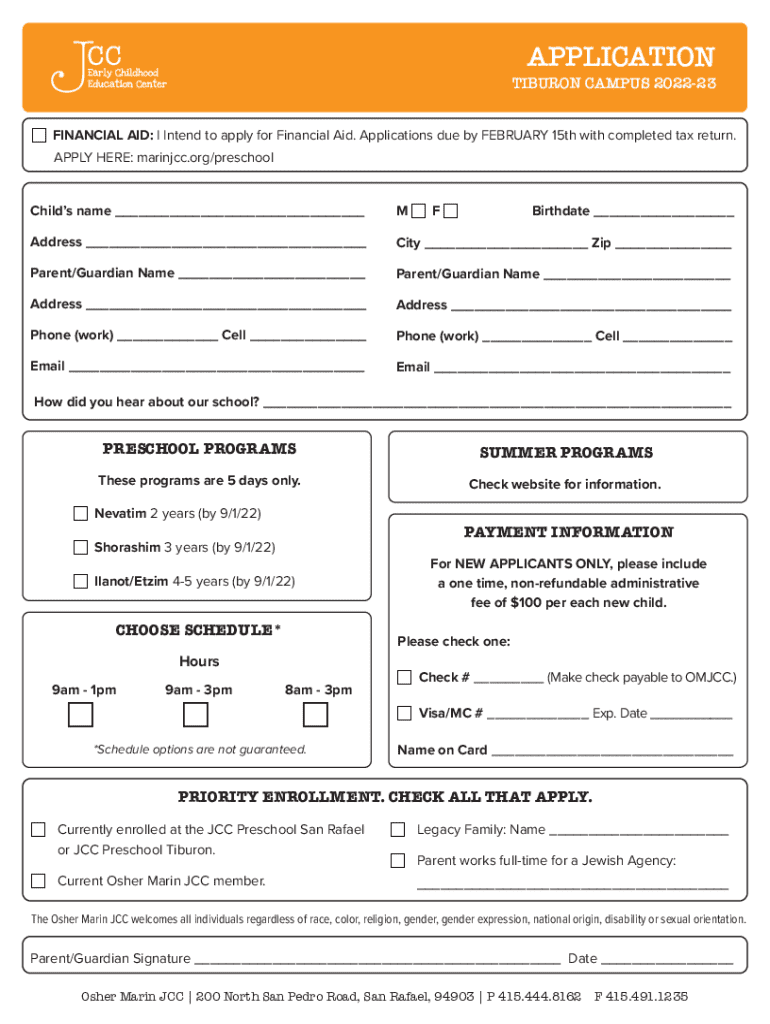 Fillable Online ECE-School-Applications-8.5x11-TIB-D2 Fax Email Print - pdfFiller