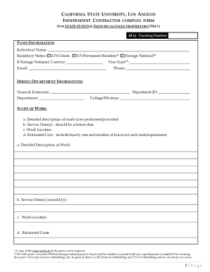 Fillable Online INDEPENDENT CONTRACTOR (IC) COMPLEX FORM Fax Email ...