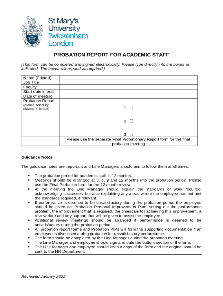 Probation (Academic). Probation (Academic) Doc Template | pdfFiller