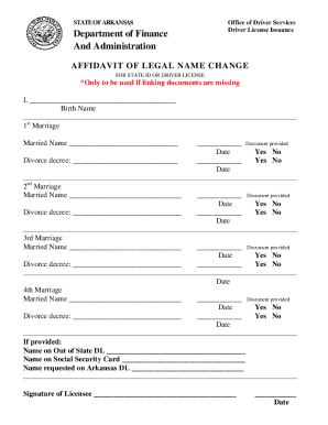 Fillable Online Affidavit of Legal Name Change.doc Fax Email Print ...