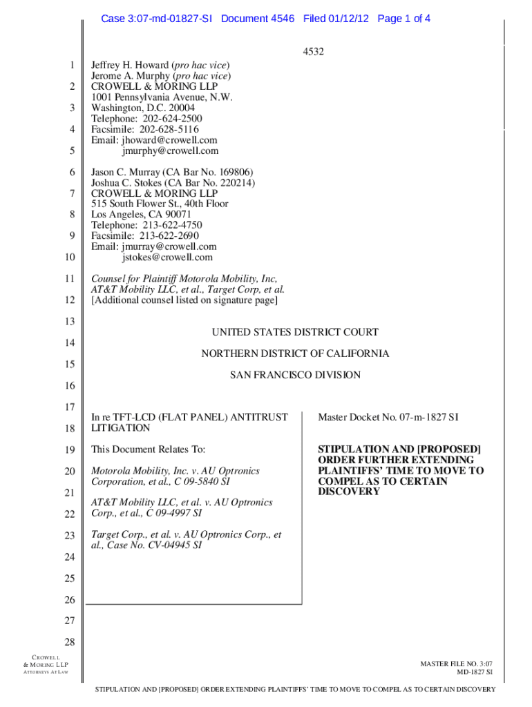Fillable Online Order on Pro Hac Vice Application Fax Email Print ...