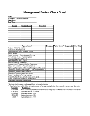 Fillable Online What is management review? Fax Email Print - pdfFiller