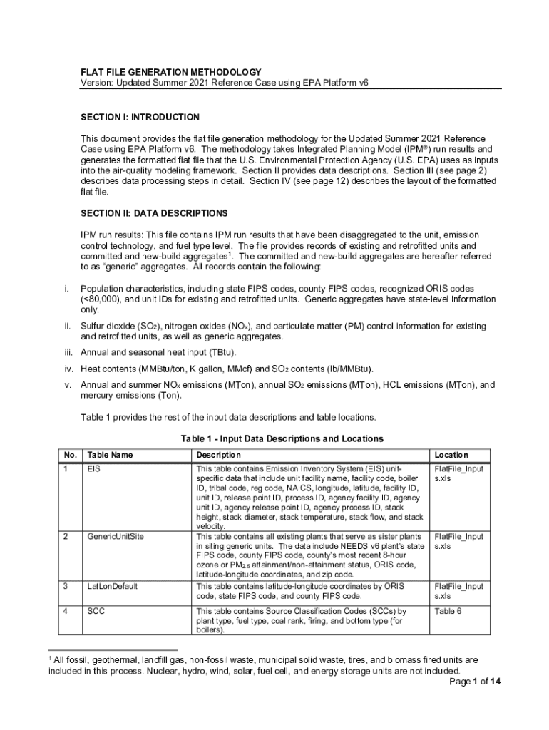 Fillable Online Documentation for EPA's Power Sector Modeling Platform v6 Fax Email Print ...