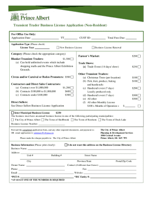 Fillable Online COMMERCIAL BUSINESS LICENSE APPLICATION FORM Fax Email Print - pdfFiller