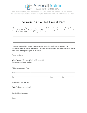 Fillable Online Whenever I am not present to pay in person at the time ...