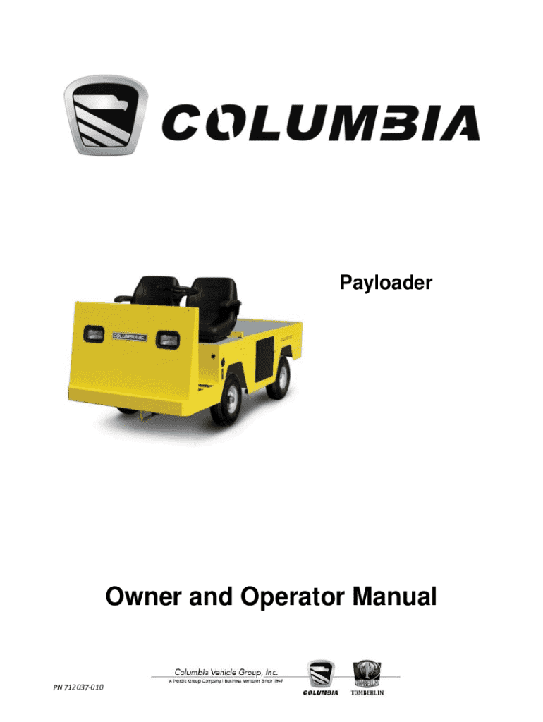 Fillable Online Payloader: Electric Vehicle for Carrying, Towing & Material ... Fax Email Print ...