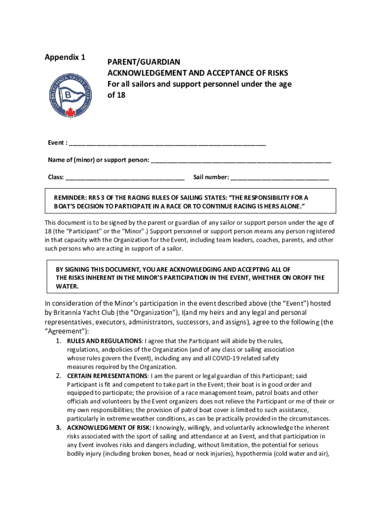 Fillable Online ACKNOWLEDGMENT AND RELEASE AGREEMENT ( ... Fax Email ...