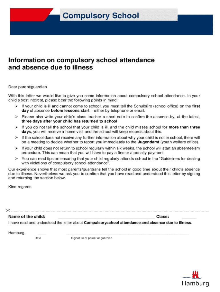 Fillable Online Compulsory school attendance - NSW Department of ...