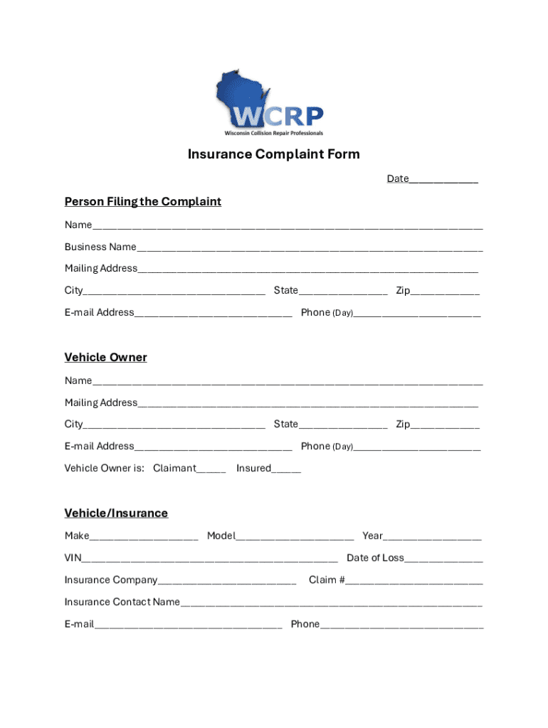 Fillable Online consumer-complaint-form.pdf Fax Email Print - pdfFiller