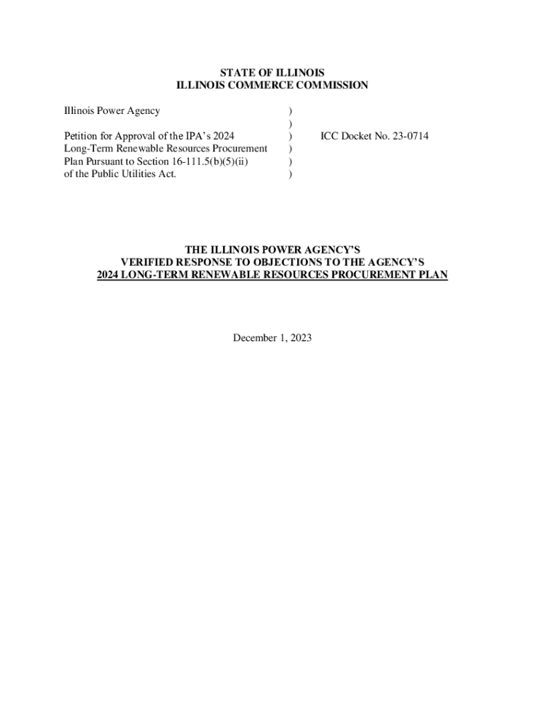 Fillable Online icc illinois Plans Under Development - Illinois Power ...