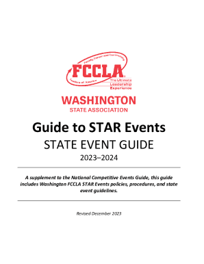 Fillable Online Guide to STAR EventsWashington FCCLA Fax Email Print ...
