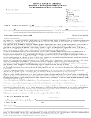 Fillable Online Instructions for Form POA-1 - Power of Attorney Fax ...