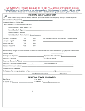 Fillable Online setnor-resources vpa syr Medical Clearance Form for ...