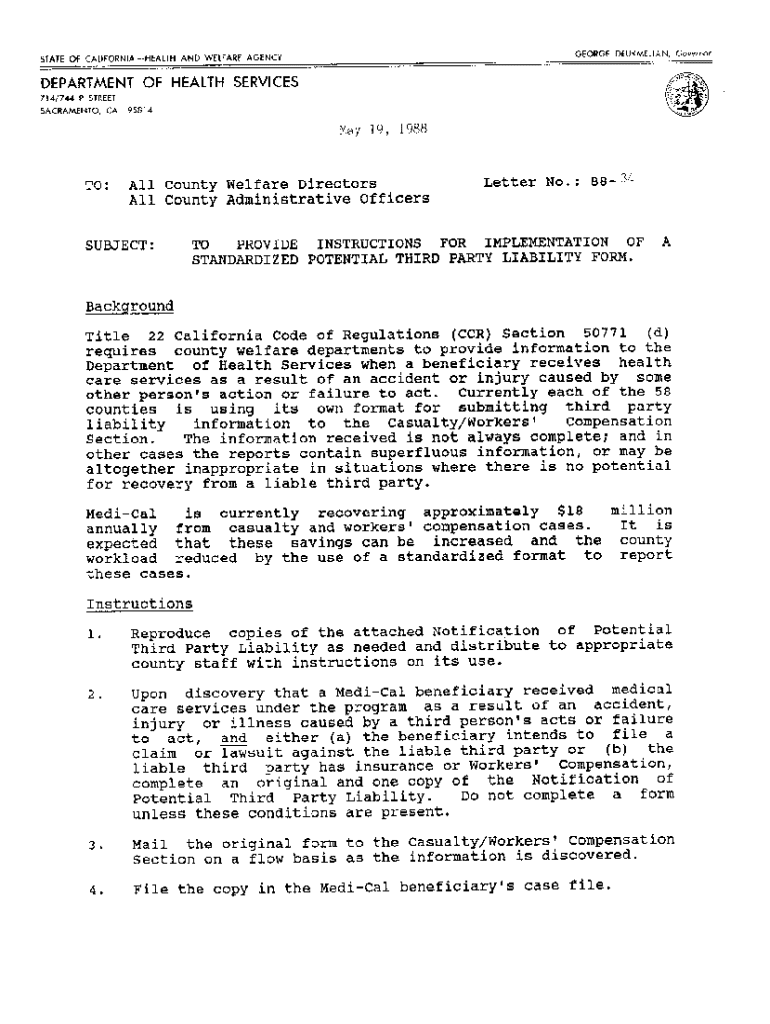 Fillable Online TO PROVIDE INSTRUCTIONS FOR IMPLEMENTATION OF A ...