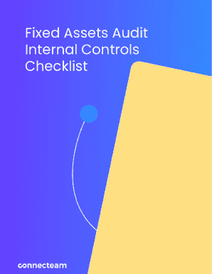 Fillable Online Fixed Assets Audit Internal Controls Checklist Fax ...