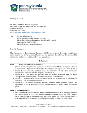 Fillable Online files dep state pa Permit Amend. Cover Letter - Form R ...