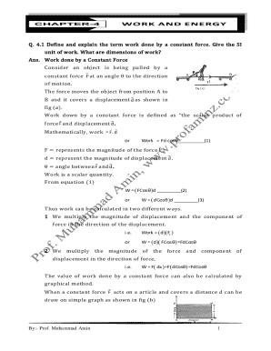Fillable Online What is the Unit of Work? - Formula, Definition ...
