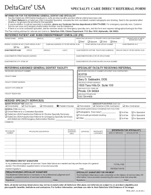 Fillable Online SPECIALTY CARE DIRECT REFERRAL FORM Fax Email Print ...