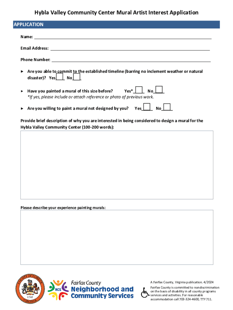 Fillable Online Hybla Valley residents to contribute to new community ...