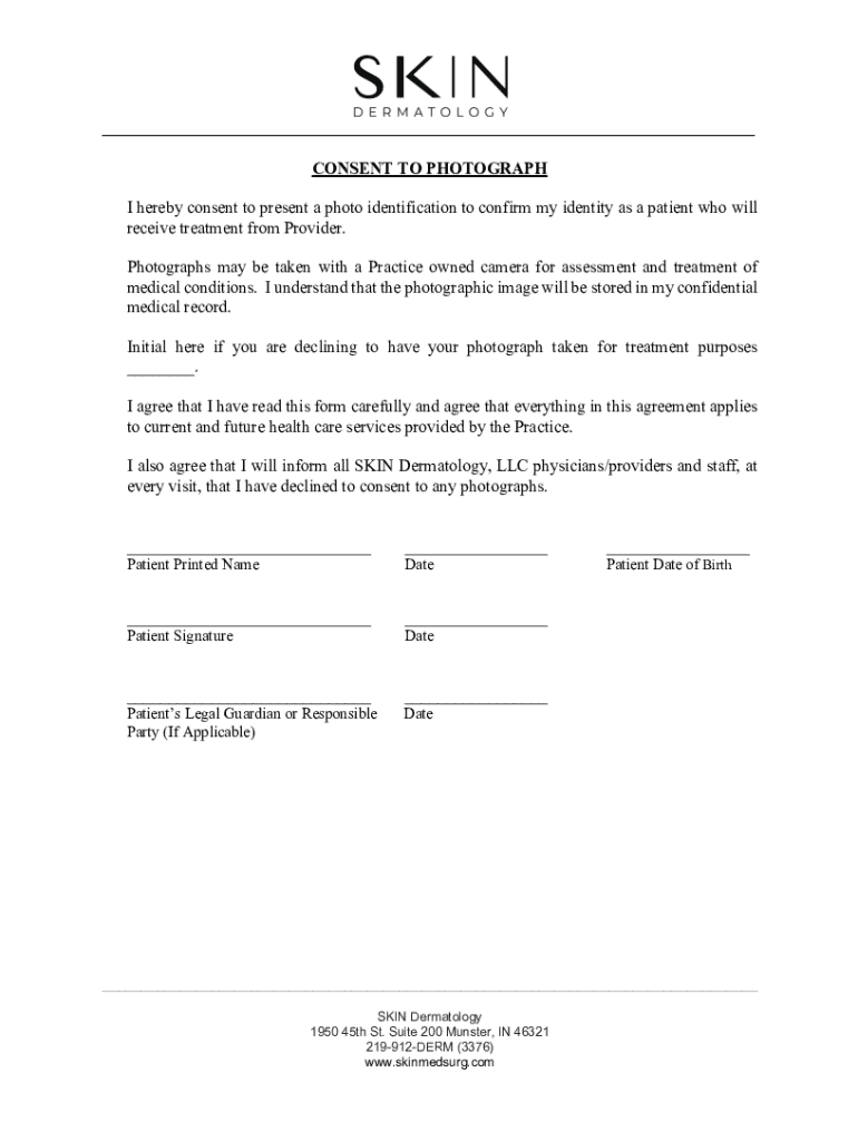 Fillable Online Authorization & Consent Photograph, Record, Interview ...