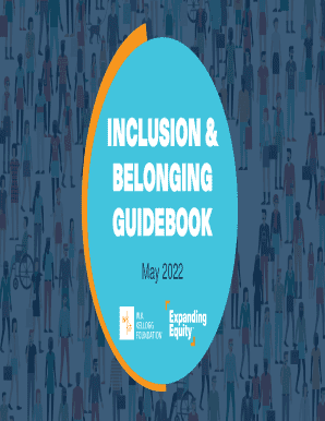 Fillable Online Inclusion & Belonging: Actions toward racial equity Fax ...