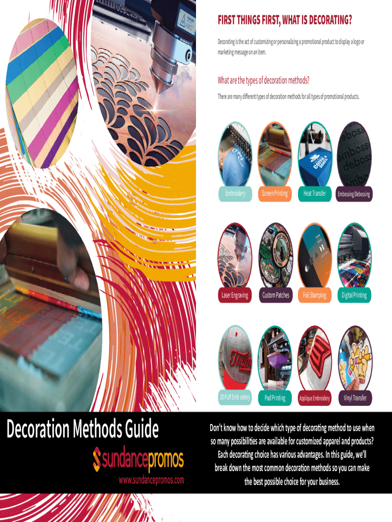 Fillable Online Regina, SK: Your Guide to Decoration Methods: Part 1 ...