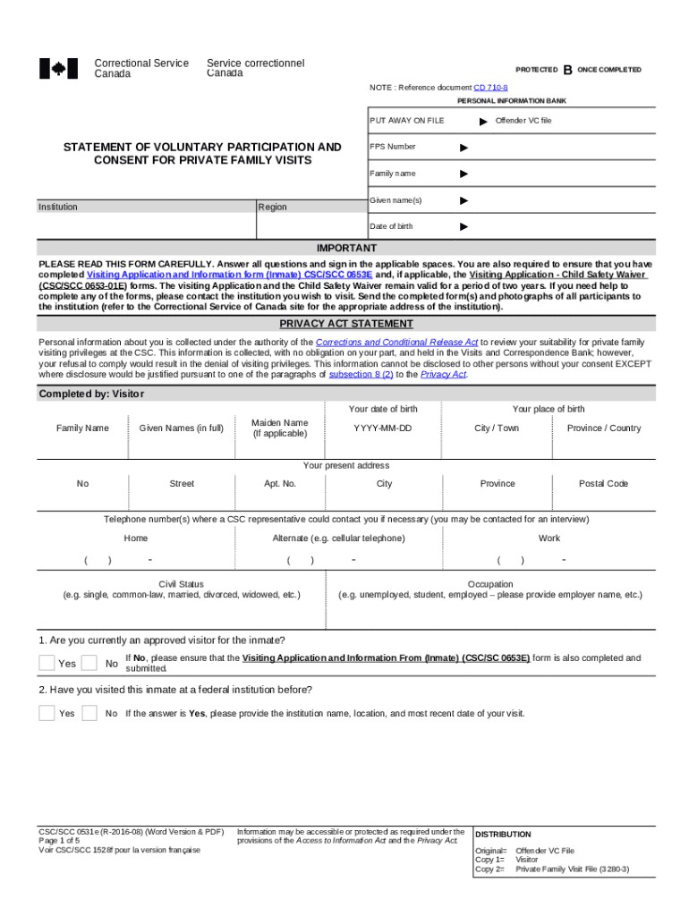 Statement of Voluntary Participation and Consent for Private ... Doc ...