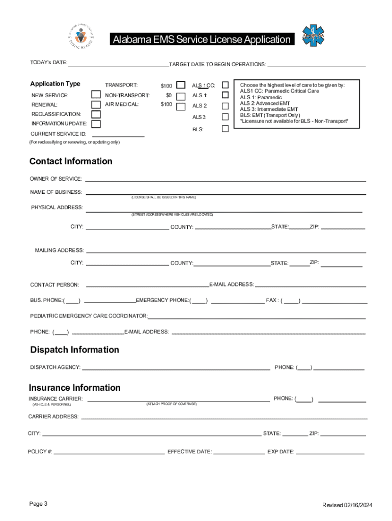 Fillable Online Service License Packet Fax Email Print - pdfFiller