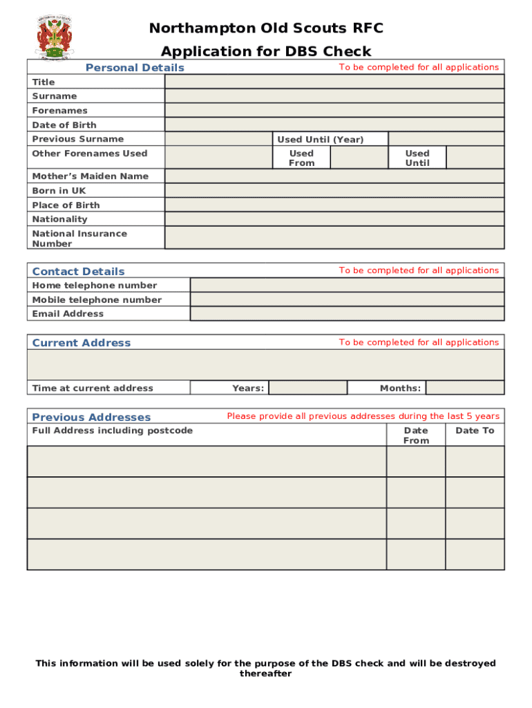 To be completed for all applications Doc Template | pdfFiller