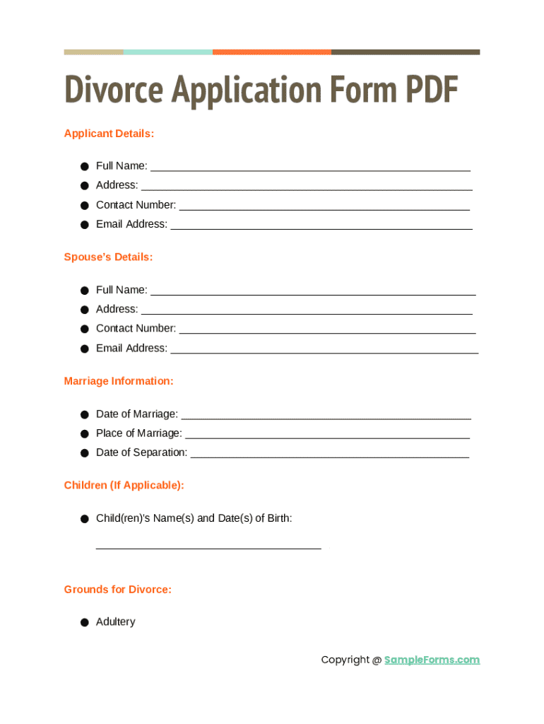 36: Affidavit for Divorce Applicant(s) Doc Template | pdfFiller