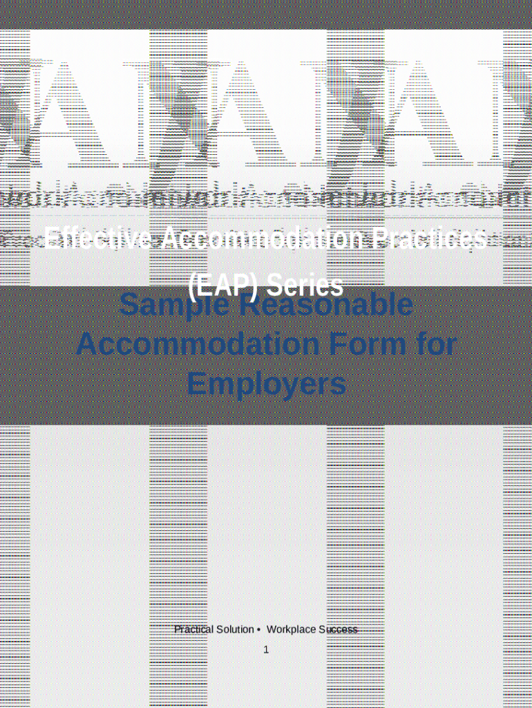 SAMPLE REASONABLE ACCOMMODATION REQUEST FOR EMPLOYERS Doc Template ...
