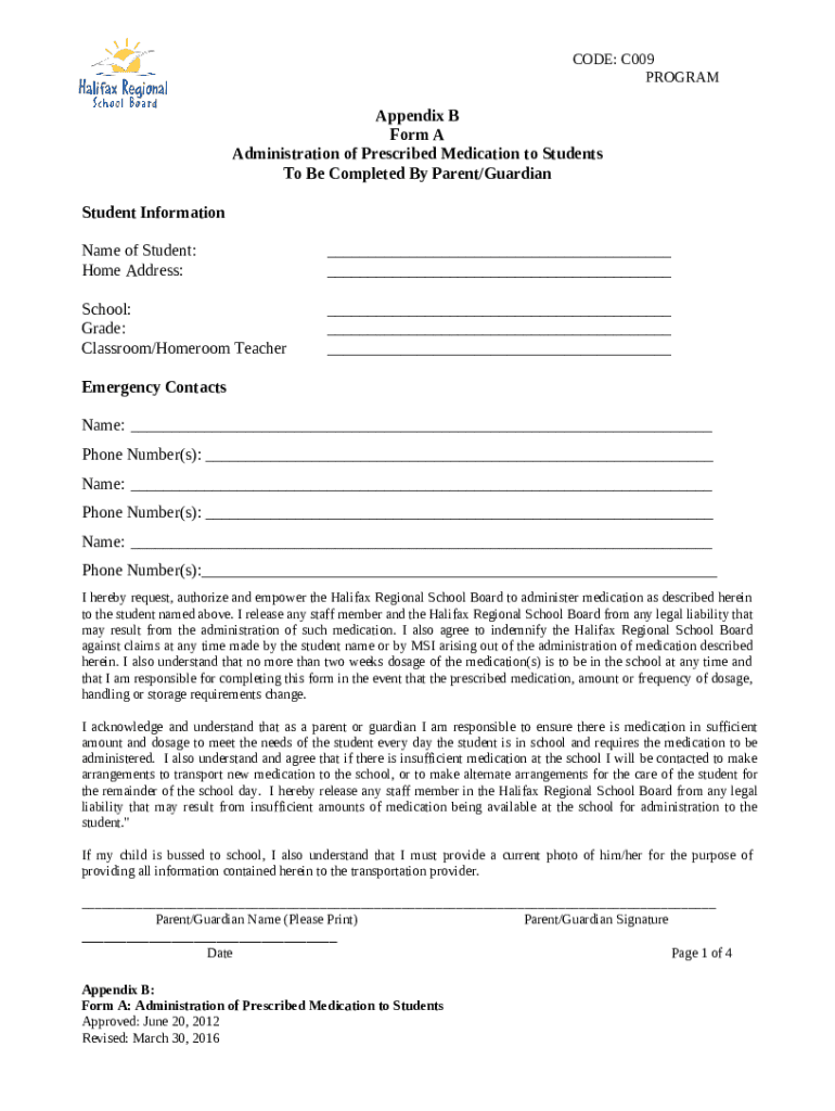 - Administration of Medication Doc Template | pdfFiller