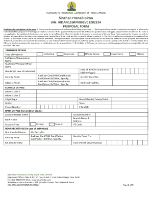 Fillable Online : Proposal Form Fax Email Print - pdfFiller