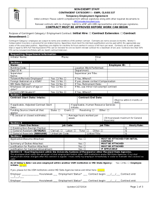 Contracts are not to exceed six months Doc Template | pdfFiller