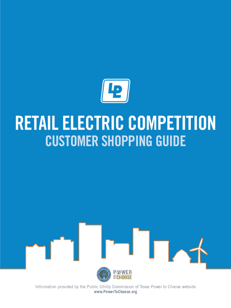 Fillable Online How to find info on retail electric providers, rates ...