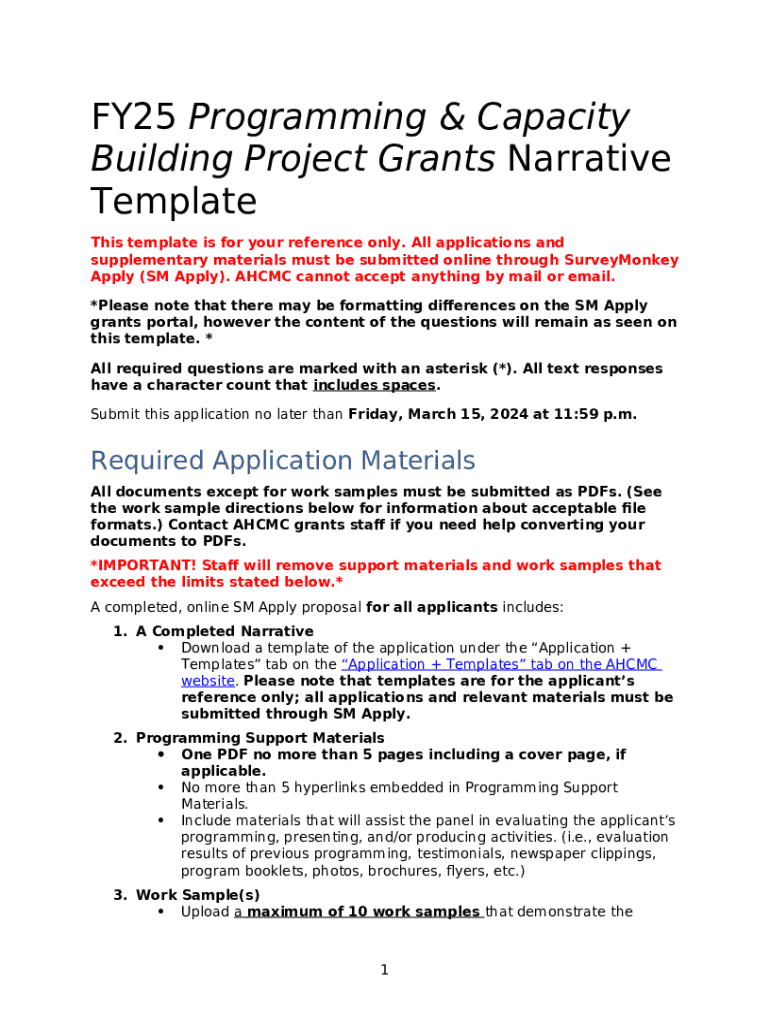 guidelines arts & cultural affairs fy25 capacity building grant Doc ...
