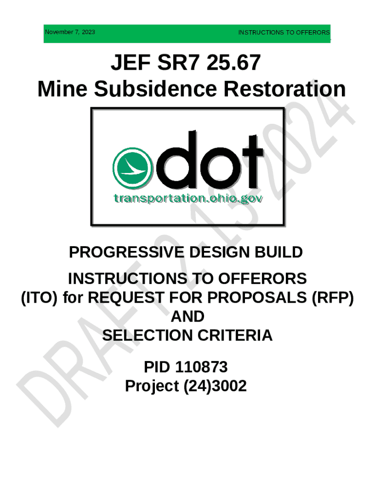 Design-Build Pilot Program Evaluation - ftp dot state oh Doc Template ...