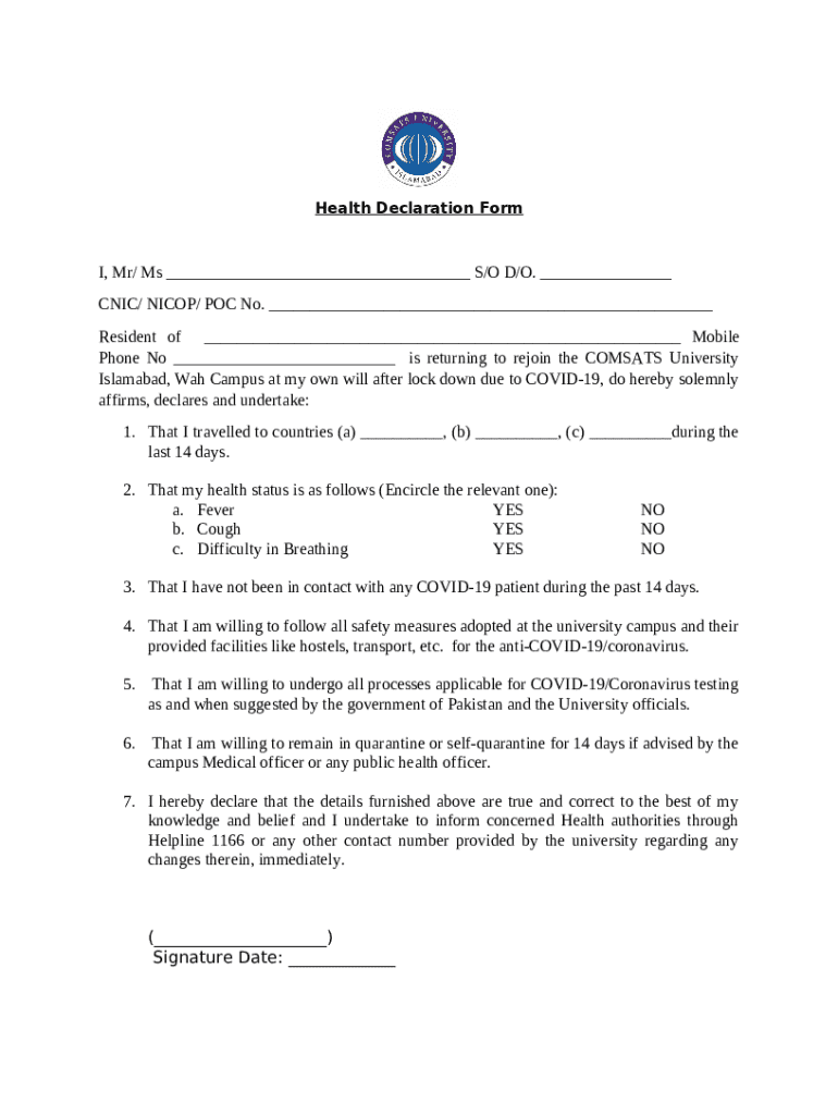 Pakistan Origin Card (POC) Doc Template | pdfFiller