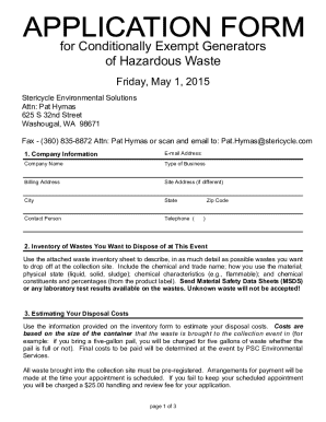 Fillable Online EPA Hazardous Waste Generator Improvements Rule Fax Email Print - pdfFiller