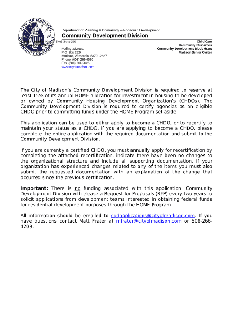 City of Madison, Wisconsin HOME-ARP Allocation Plan - HUD Doc Template ...