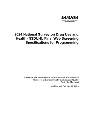 Fillable Online National Survey on Drug Use and Health (NSDUH) State ...