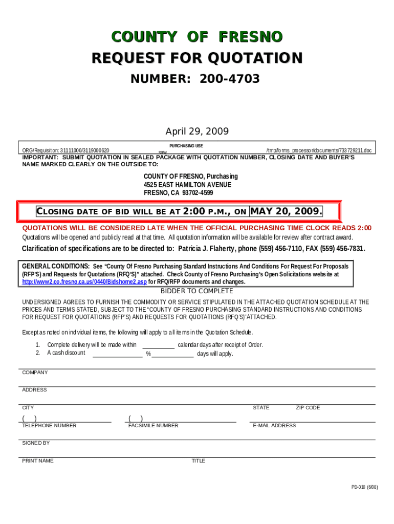 NUMBER:200-4703 - www2 co fresno ca Doc Template | pdfFiller